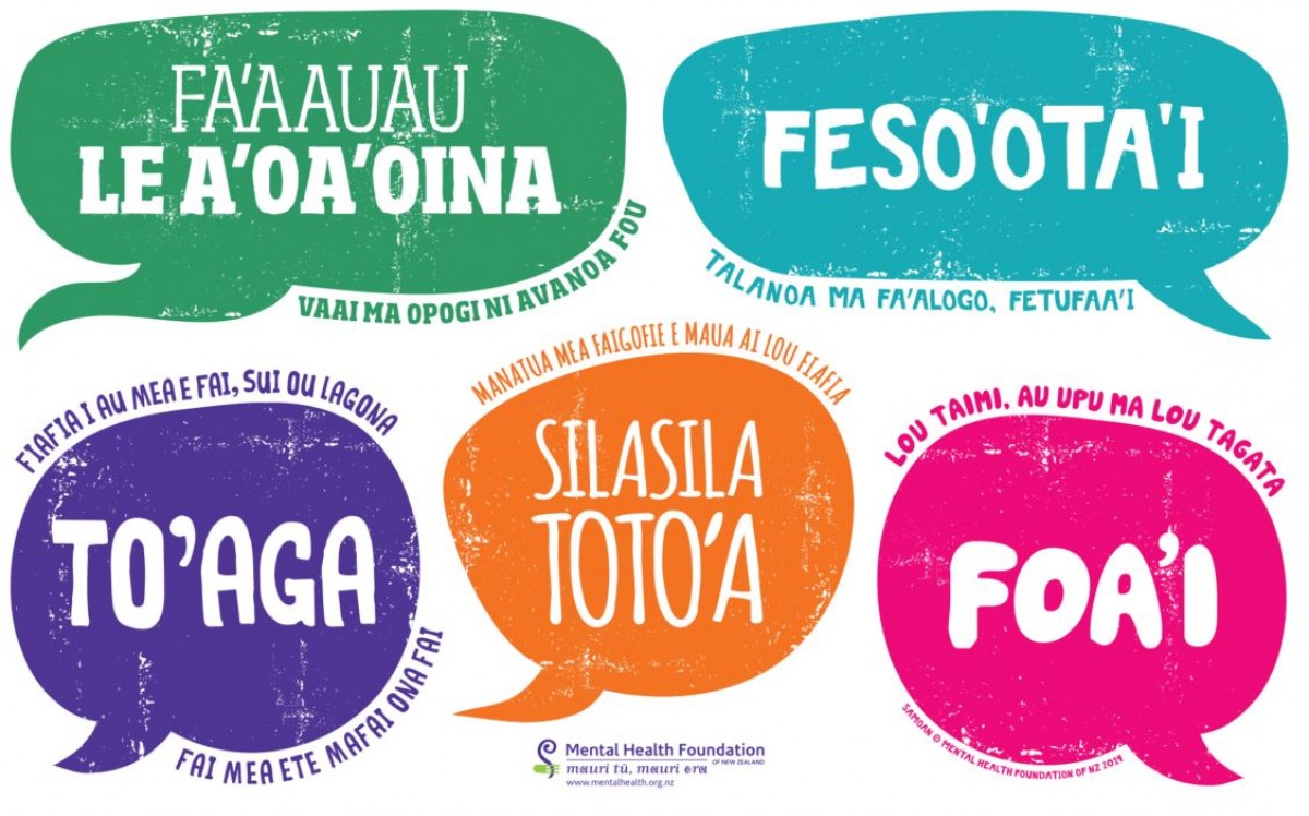 Five Ways to Wellbeing Samoan poster | Mental Health Foundation